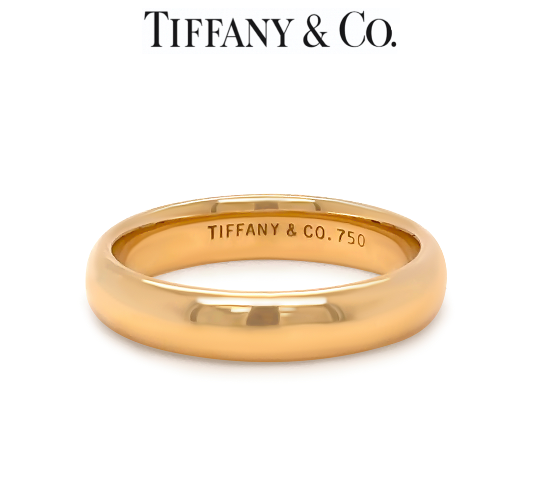 Tiffany & Co 18ct Yellow Gold Forever Wedding Band Ring 6.49g
